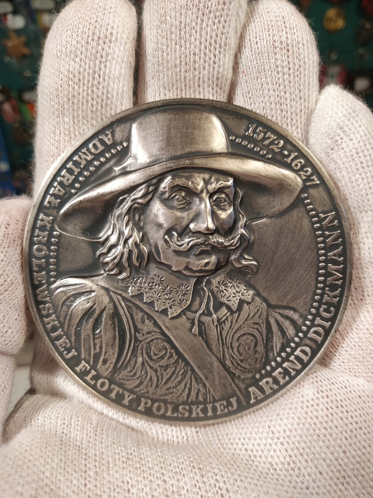 Medal Adm. Król. Floty Pol. Arend Dickmann srebrny - 11575347918 ...