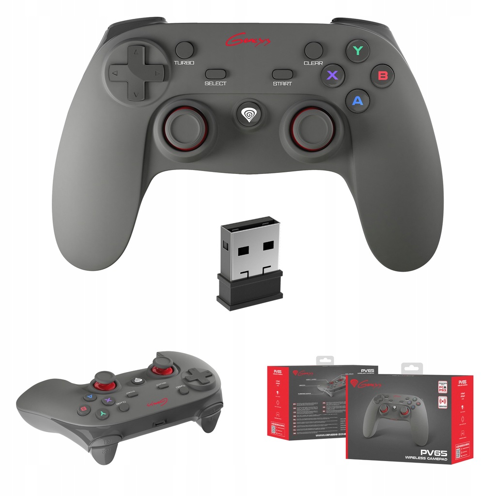 GAMEPAD PAD BEZPRZEWODOWY GENESIS PV65 PC PS3 GIFT - 7822305306 ...