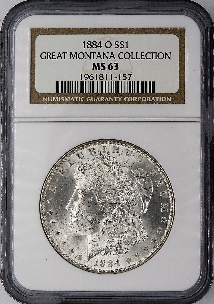 USA 1 $ 1884 O MORGAN - NGC MS63 wysoka nota - 9861802444 - oficjalne archiwum Allegro