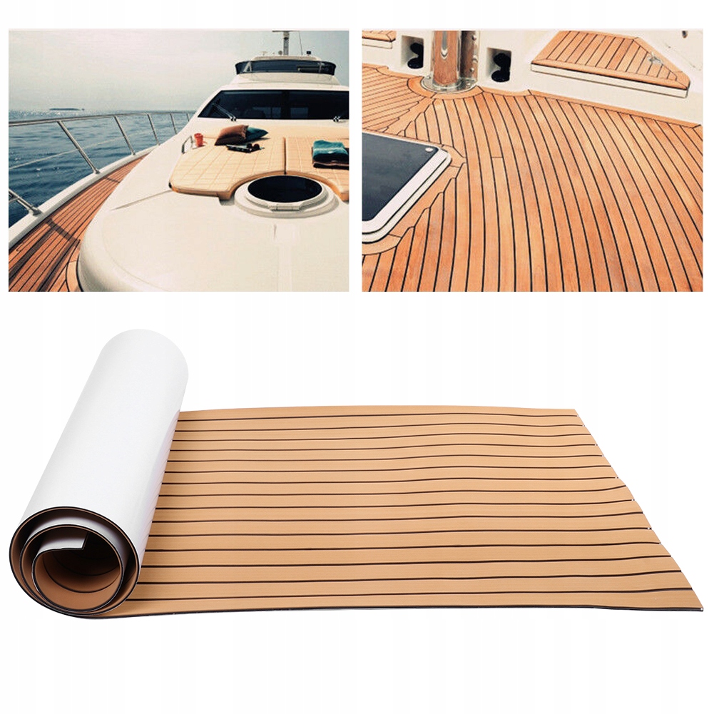 EVA MATA TEAK DECKING ARKUSZ PODŁOGI ŁODZI JACHT - 10818839053 ...