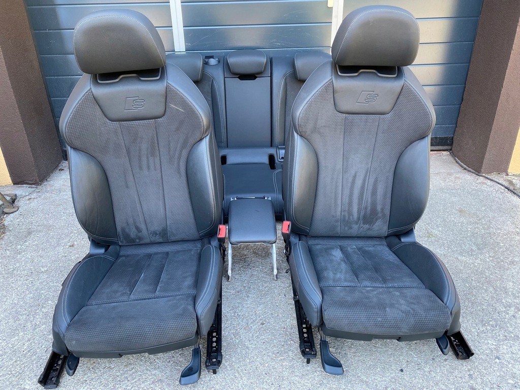 Audi A4 B9 S Line Kombi Fotele Komplet Alcantara 12424940542