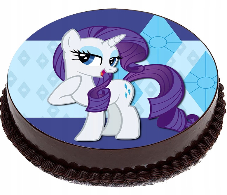 OPŁATEK NA TORT My little pony Kucyki Rarity 20cm - 7705355873 - oficjalne archiwum Allegro
