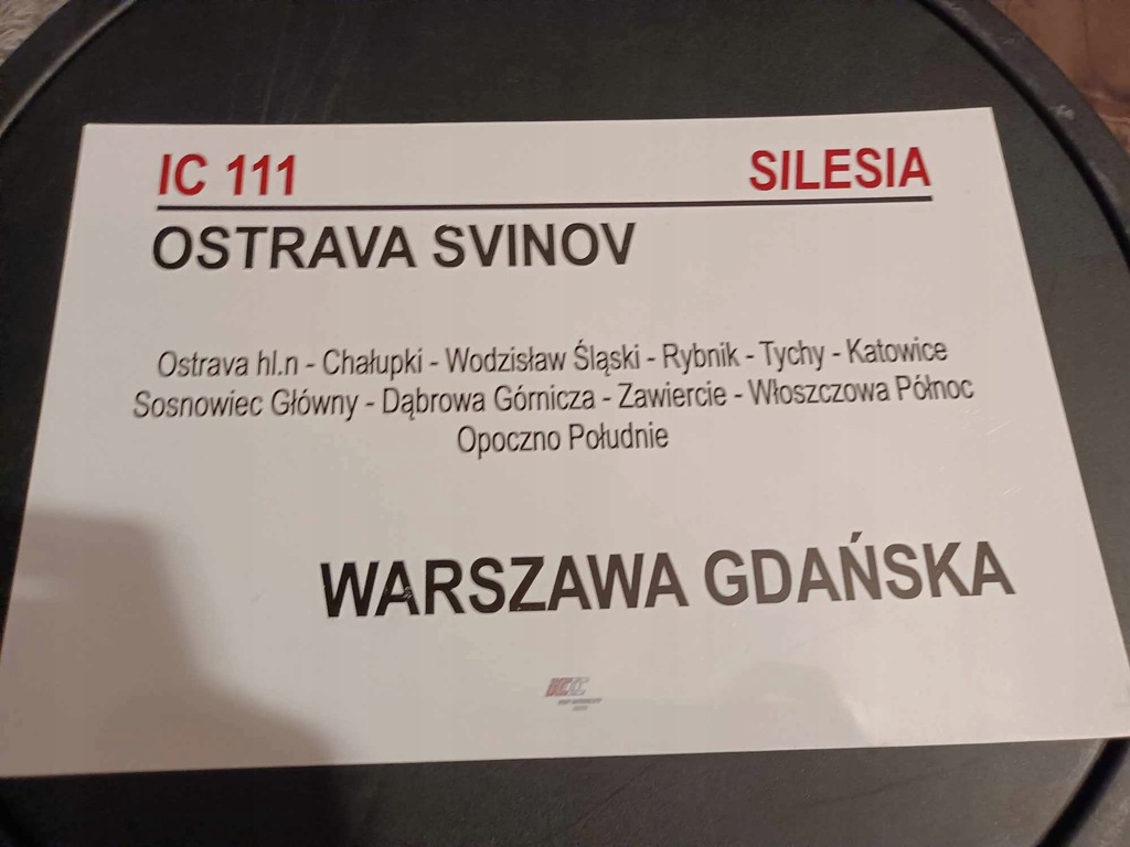 Tablica Relacyjna PKP IC Silesia - 15175354248 - oficjalne archiwum Allegro