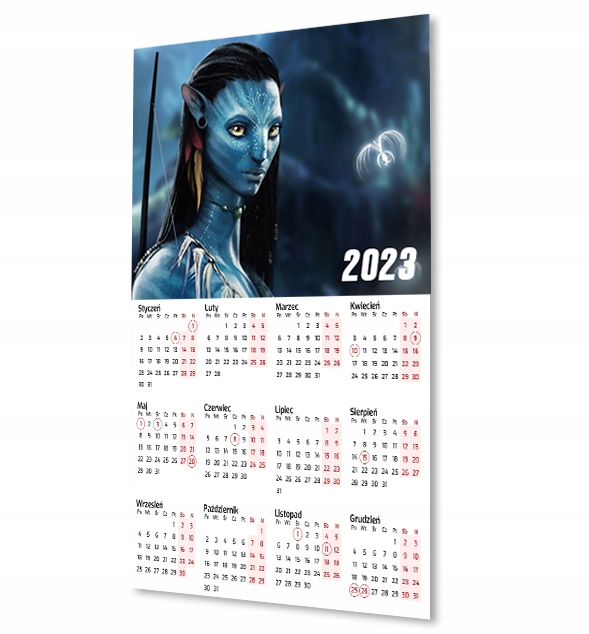 KALENDARZ PLAKATOWY A2 2023 JMP-Avatar 07 - 12693545065 - oficjalne archiwum Allegro