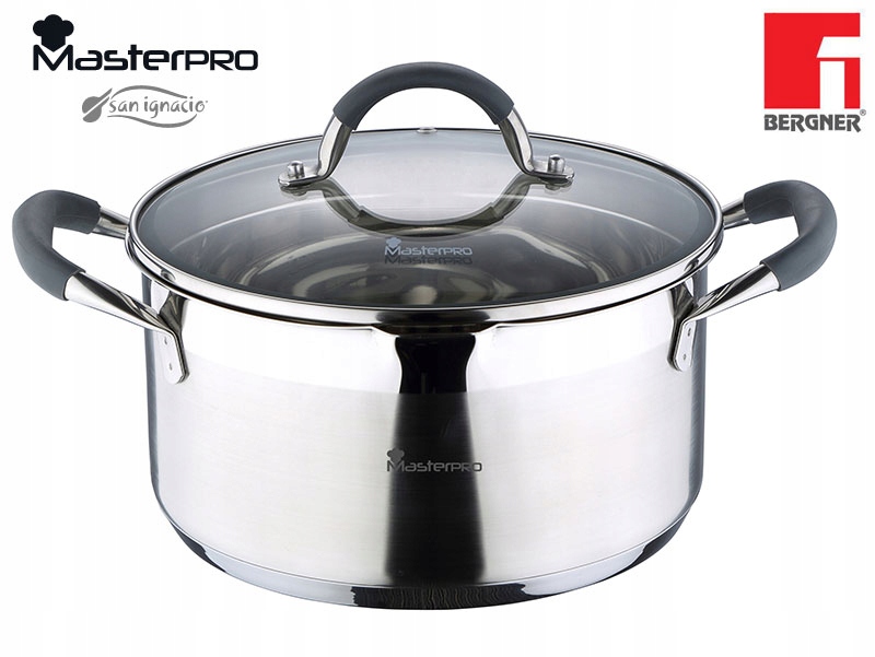 Garnek POKRYWA do odcedzania 4l indukcja MASTERPRO - 11243472491 - oficjalne archiwum Allegro