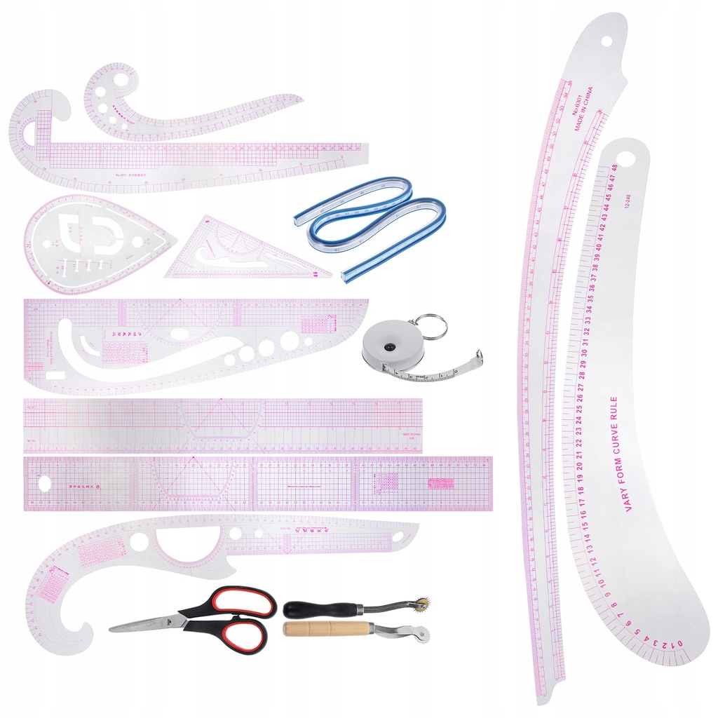 Tailor Sewing Rulers Clear French Curve Quilt - 14315863238 - oficjalne ...
