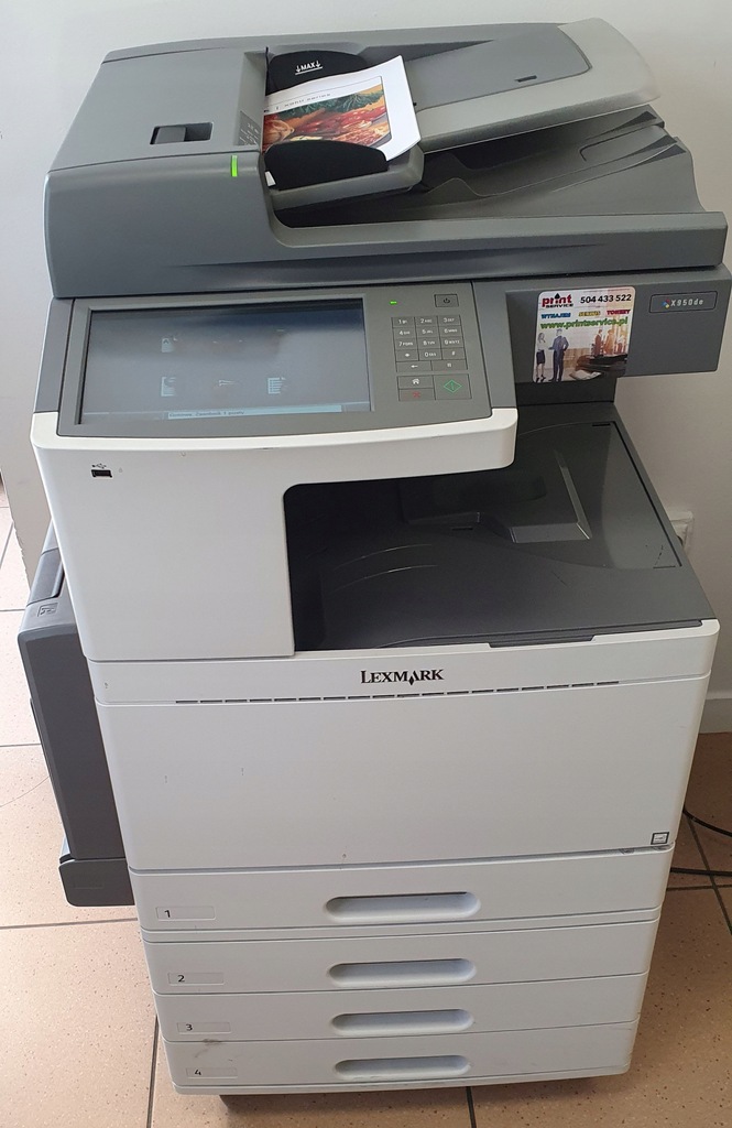 Kserokopiarka kolor Lexmark X950 - 12620067532 - oficjalne archiwum Allegro