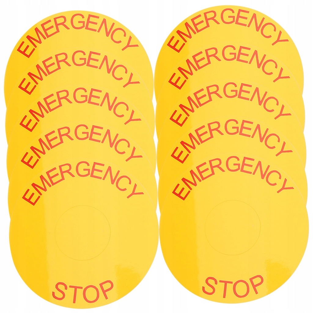 STOP SIGNS STICKERS EQUIPMENT WARNING EMERGENCY - 14407176076 ...