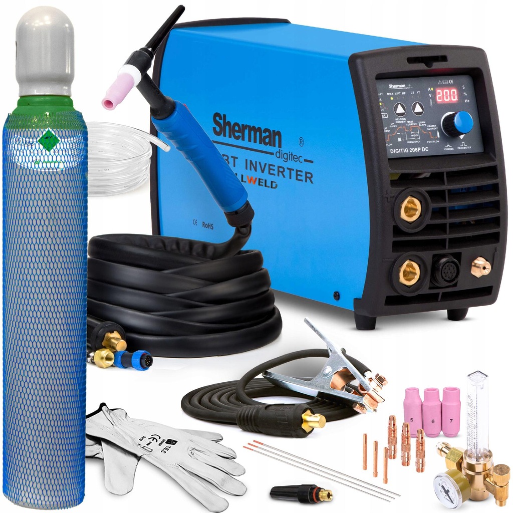 SPAWARKA INWERTEROWA SHERMAN TIG DC 200A MMA PULS - 9860831182 - oficjalne archiwum Allegro