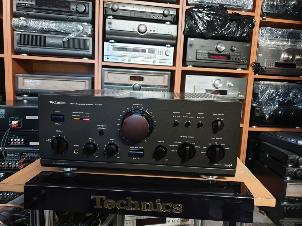WZMACNIACZ TECHNICS SU-V900 POTĘŻNY FRONT ŁADNY!!! - 7869746388 ...