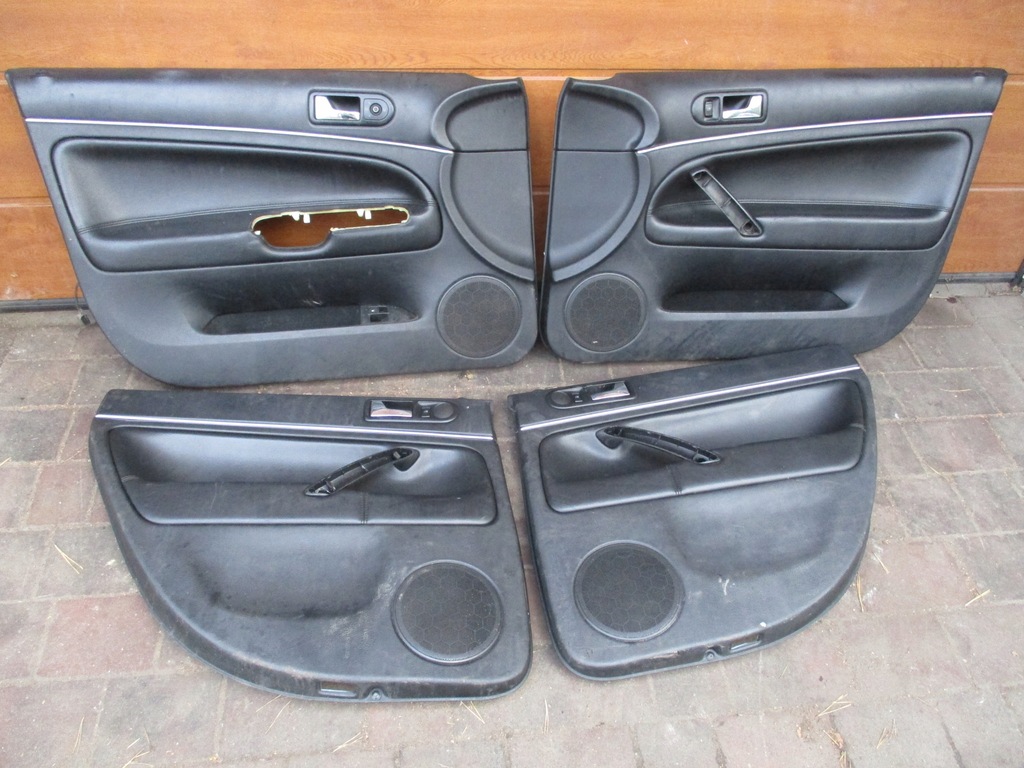 BOCZKI DRZWI SKÓRA KOMPLET PASSAT B5 KOMBI LIFT - 14113087384 ...