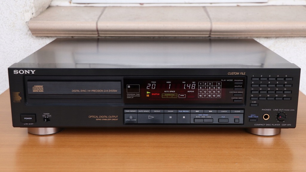 ODTWARZACZ SONY CDP-970 1989 BURR BROWN PRZEGLĄD ! - 11445650470 ...