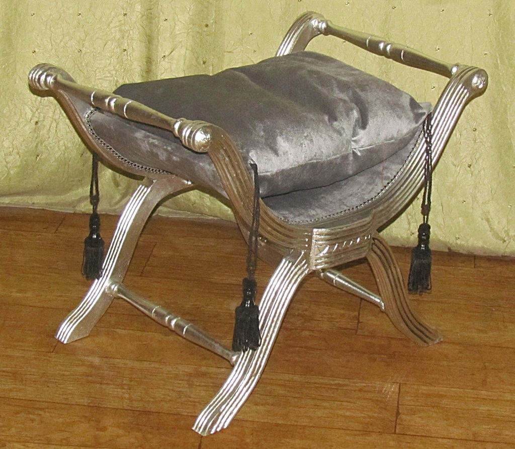 ZYDEL pufa FOTEL stylowe SREBRO siedzisko KL - 7846574101 - oficjalne ...