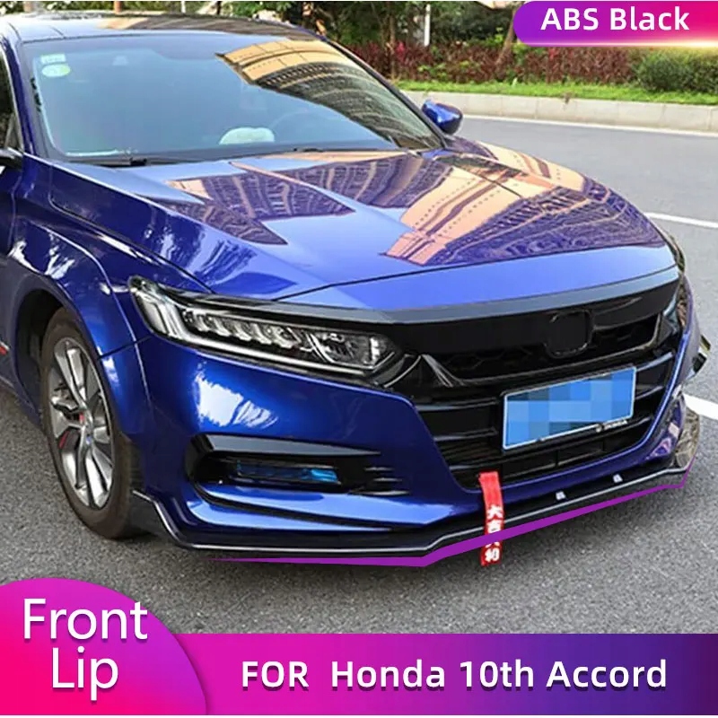 ABS Gloss Black Car Racing Front Bumper Lip Spoiler Chin Apron ...