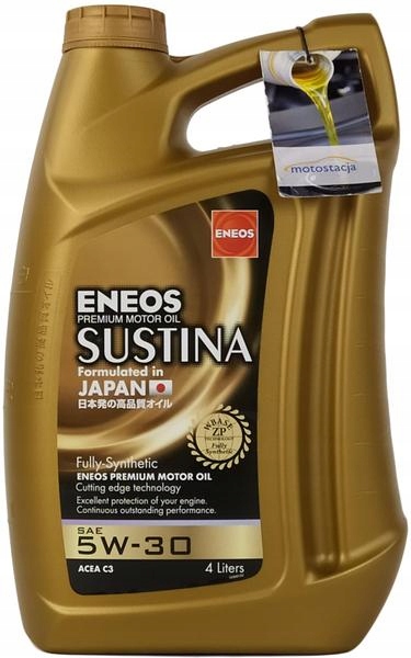 ENEOS SUSTINA 5W30 API SN ACEA C3 A3/B4 4L - 6653653001 - oficjalne ...