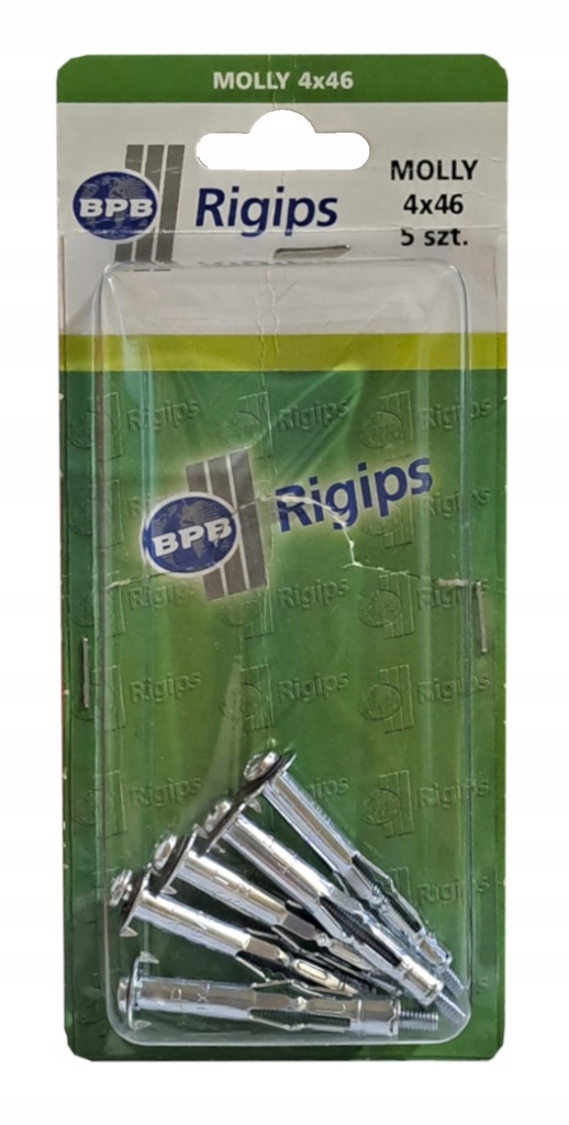Kołek Kołki ROZPOROWE do płyt GK 4X46 MOLLY Rigips - 13243249739 ...