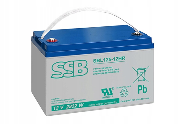 Akumulator SSB SBL 125-12HR AGM 100Ah 12V - 11740065903 - oficjalne archiwum Allegro