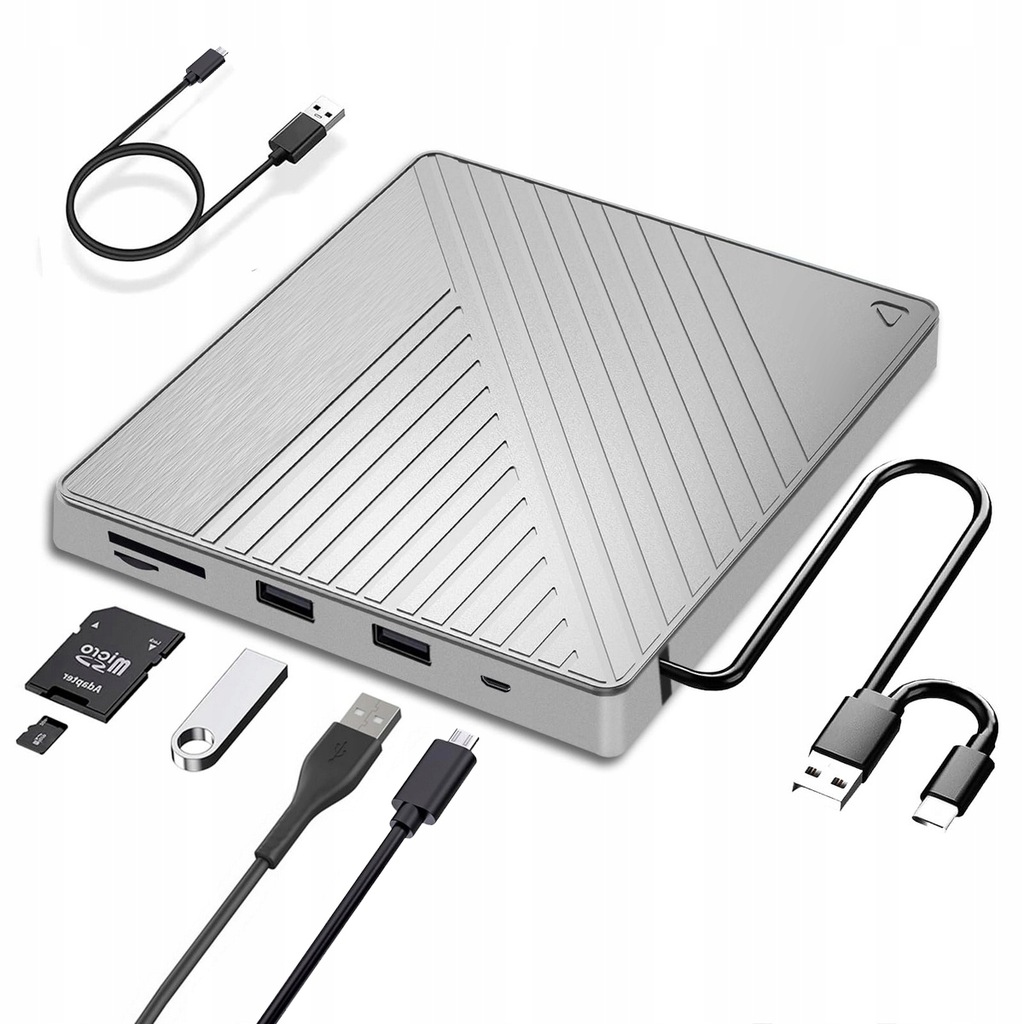 Napęd CD-R/DVD-ROM/RW zewnętrzny USB-C 3.0 nagrywarka ODTWARZACZ ...