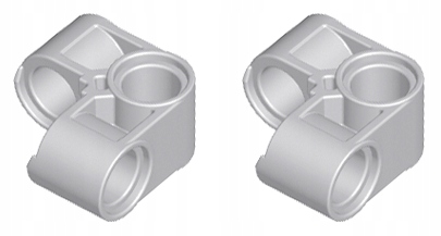 LEGO 44809 PIN ŁĄCZNIK 2X2 JASNY SZARY 2 SZT - 14423902897 - oficjalne archiwum Allegro