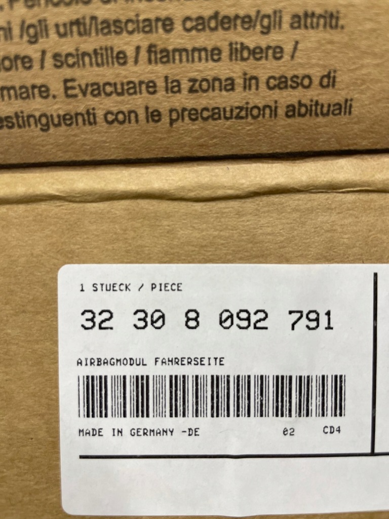 AIR BAG PODUSZKA KIEROWNICY BMW F30 F22 M NOWA - 12300317532 ...