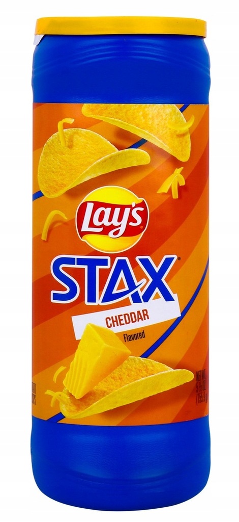 LAY'S STAX CHEDDAR POTATO CHIPS SEROWE 155,9g USA - 12987840756 ...