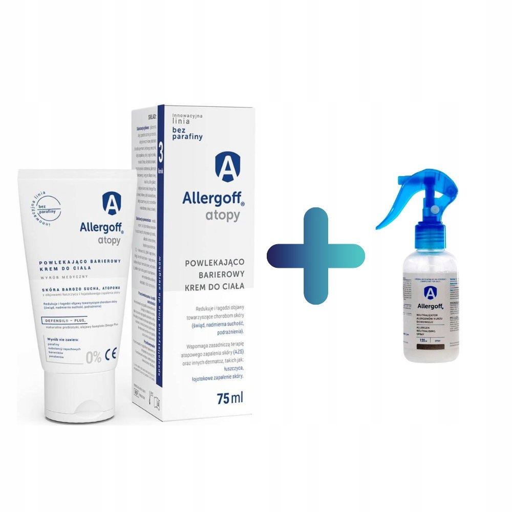 Allergoff Atopy Krem do Ciała 75ml + GRATIS Spray - 12571608001 ...