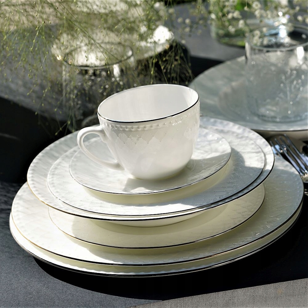 Serwis obiadowy dla 6 os ROMA PLATIN VILLA ITALIA - 11132374431 ...