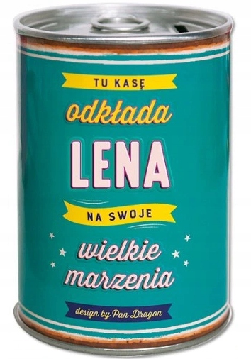 Puszka Skarbonka Vip z imieniem - Lena - 12623827924 - oficjalne archiwum Allegro