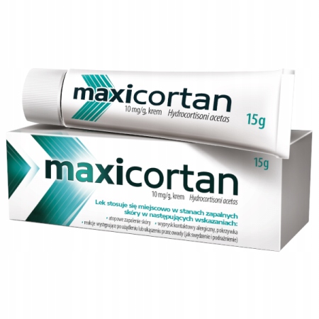 MAXICORTAN 15 g UCZULENIE SWIĄD ALERGIA - 9932357853 - oficjalne ...