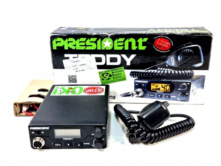 CB RADIO PRESIDENT TEDDY KOMPLET - 13160034279 - oficjalne archiwum Allegro