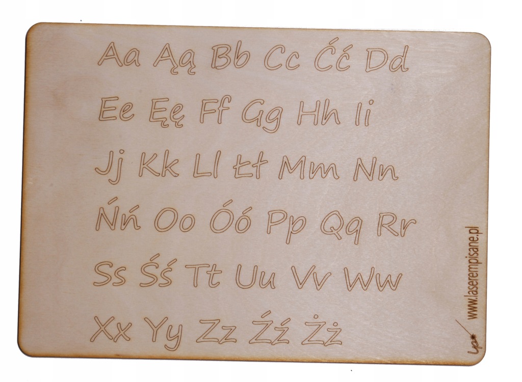 Tablica Polskie litery pisane Montessori nauka edu - 14147194392 ...