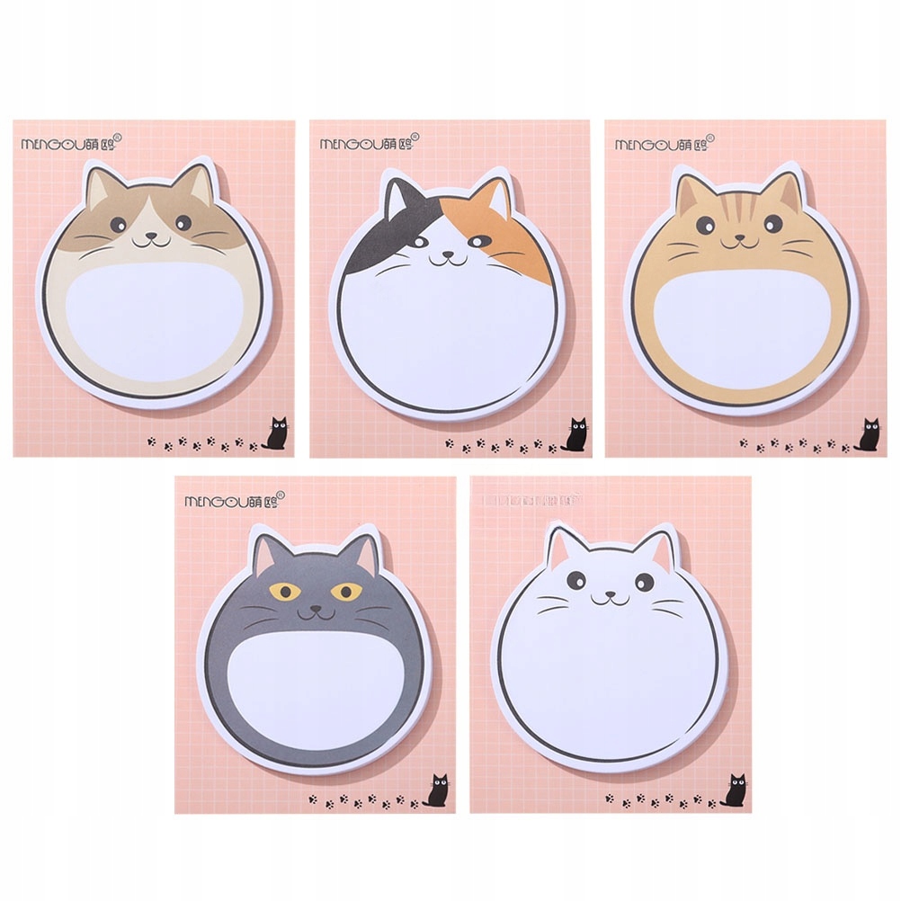 MEMO LISTS POSTED PORTABLE MEMO STICKERS TEARABLE PAPER MEMO PADS 5 ...