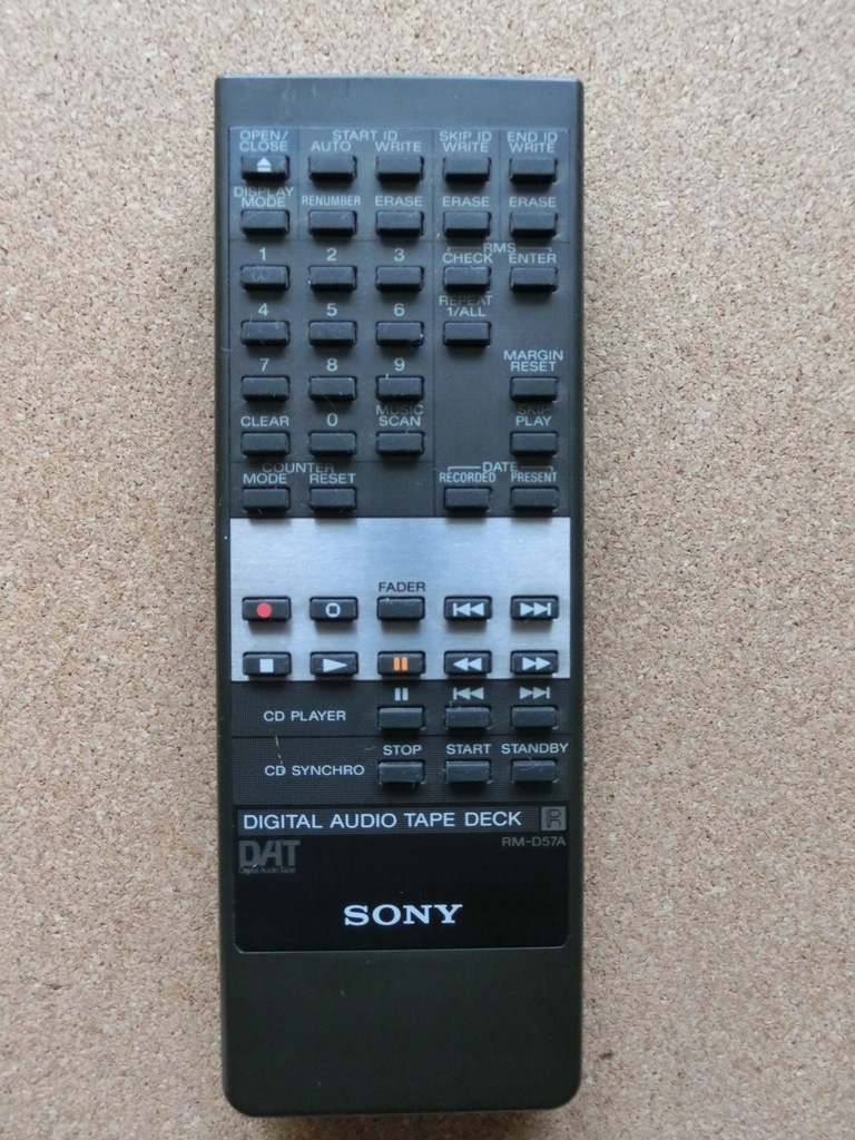 Pilot Sony RM-D57A -Digital Audio Tape Deck - 11368799269 - oficjalne ...