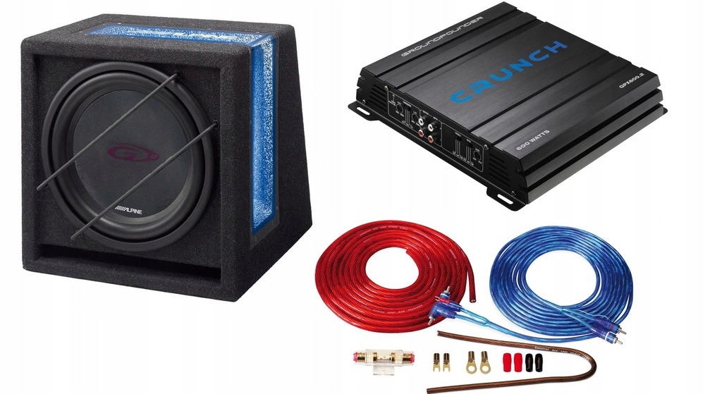 Alpine SBG-1244BR + GPX Skrzynia basowa wzmacniacz - 9982705487 ...