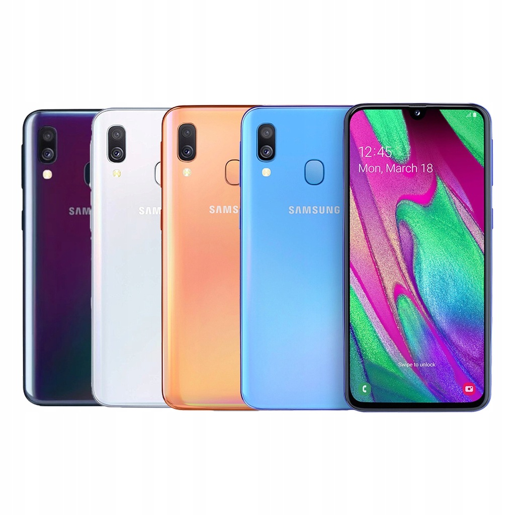 Samsung Galaxy A40 |4 GB / 64GB| biały| Klasa A - 12484515968 ...