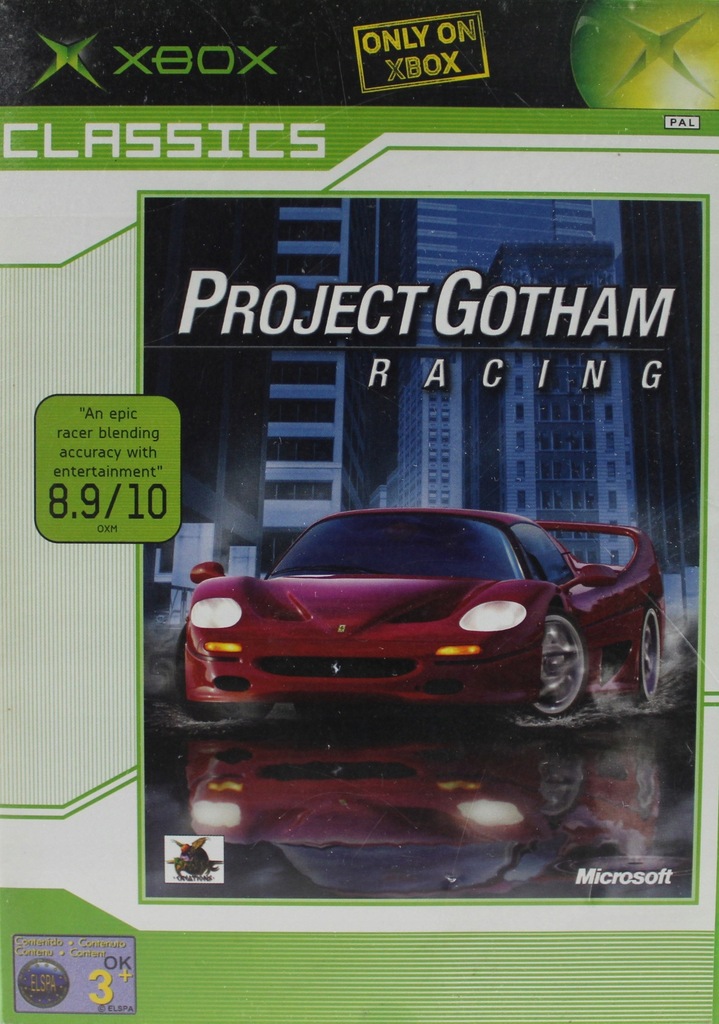PGR PROJECT GOTHAM RACING XBOX - 12572201017 - oficjalne archiwum Allegro