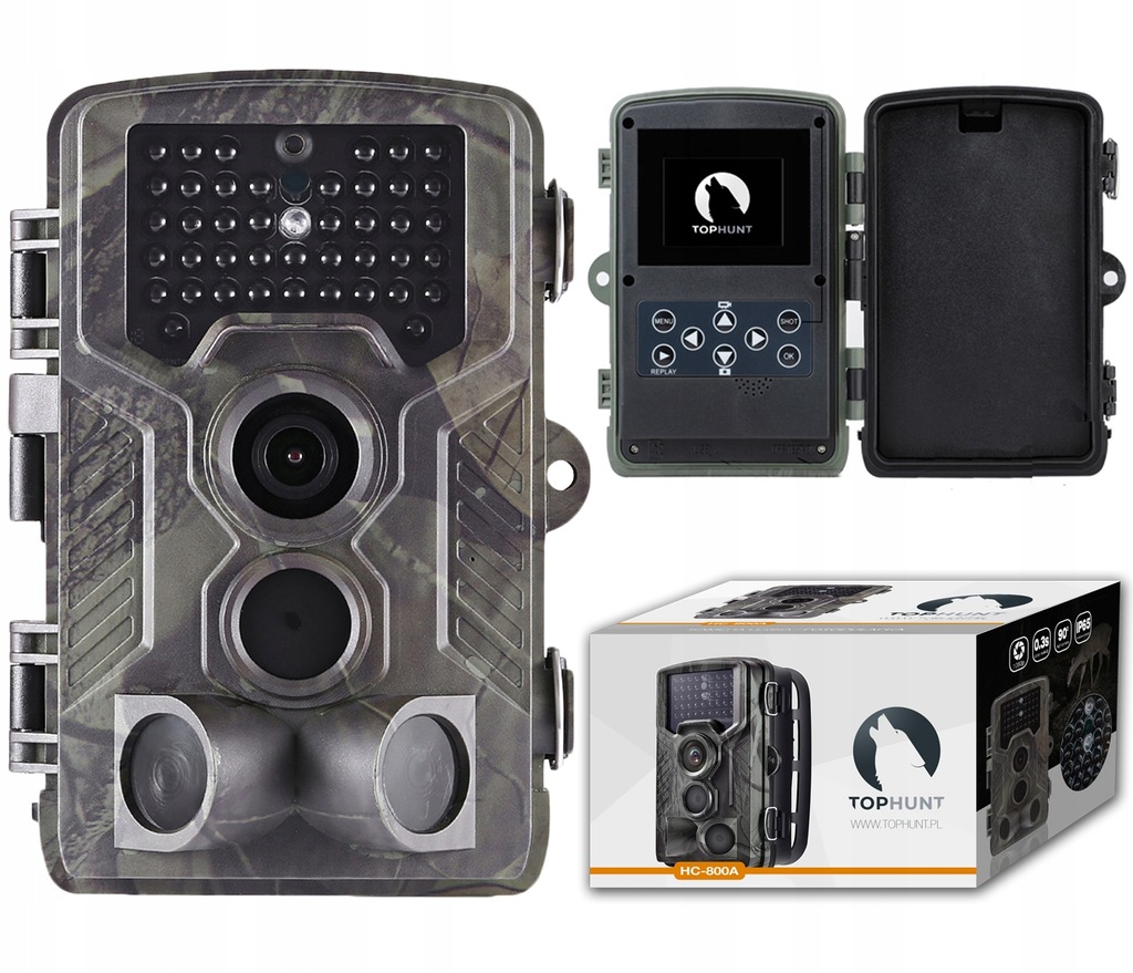 Forest Camera TOPHUNT FOTOPŁAPKA FHD POLSKI 42xIR - 11538892055 ...