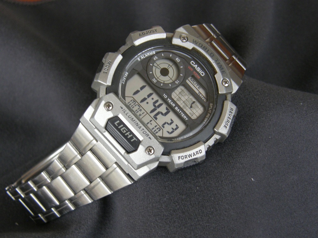 CASIO AE1400 WH SPORTOWY ZEGAREK PERFEKCYJNY STAN - 11674936542 ...