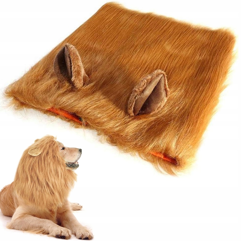 SŁODKI KOCIAK CZAPKA LWA NAKRYCIA GŁOWY PERUKA38CM - 14311023632 ...