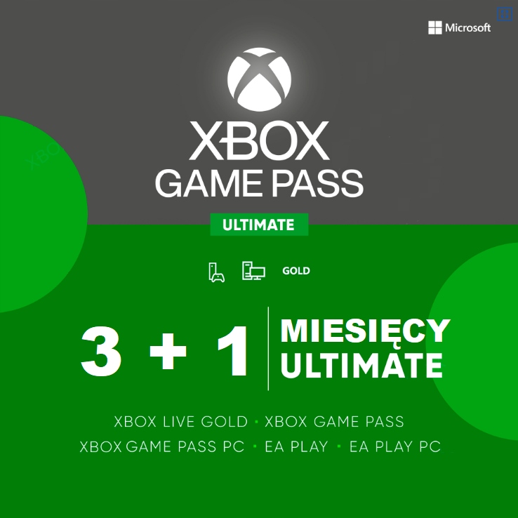 XBOX LIVE GOLD + GAME PASS 3 MIESIĄCE + 1 GRATIS! - 13696336776 ...
