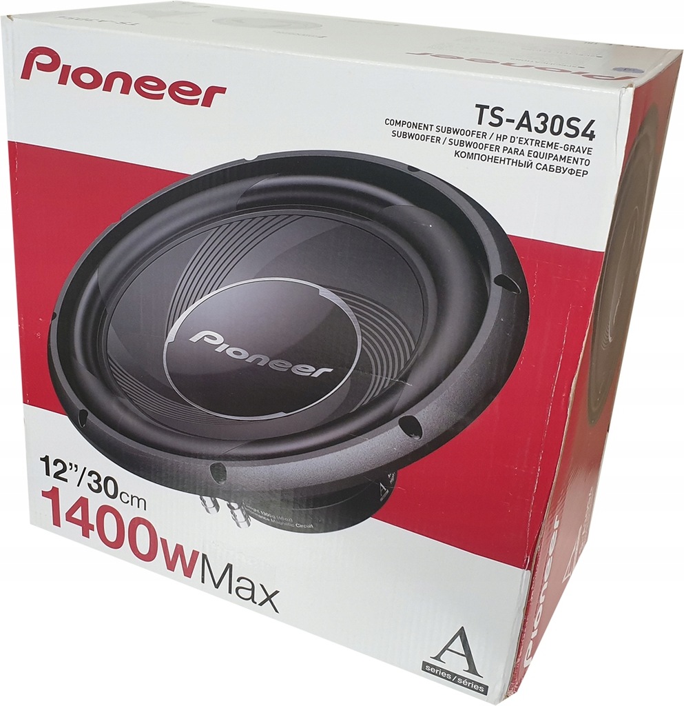 SUBWOOFER PIONEER TS-A30S4 MOC 1400W GŁOŚNIK 30cm - 11127711419 - oficjalne archiwum Allegro