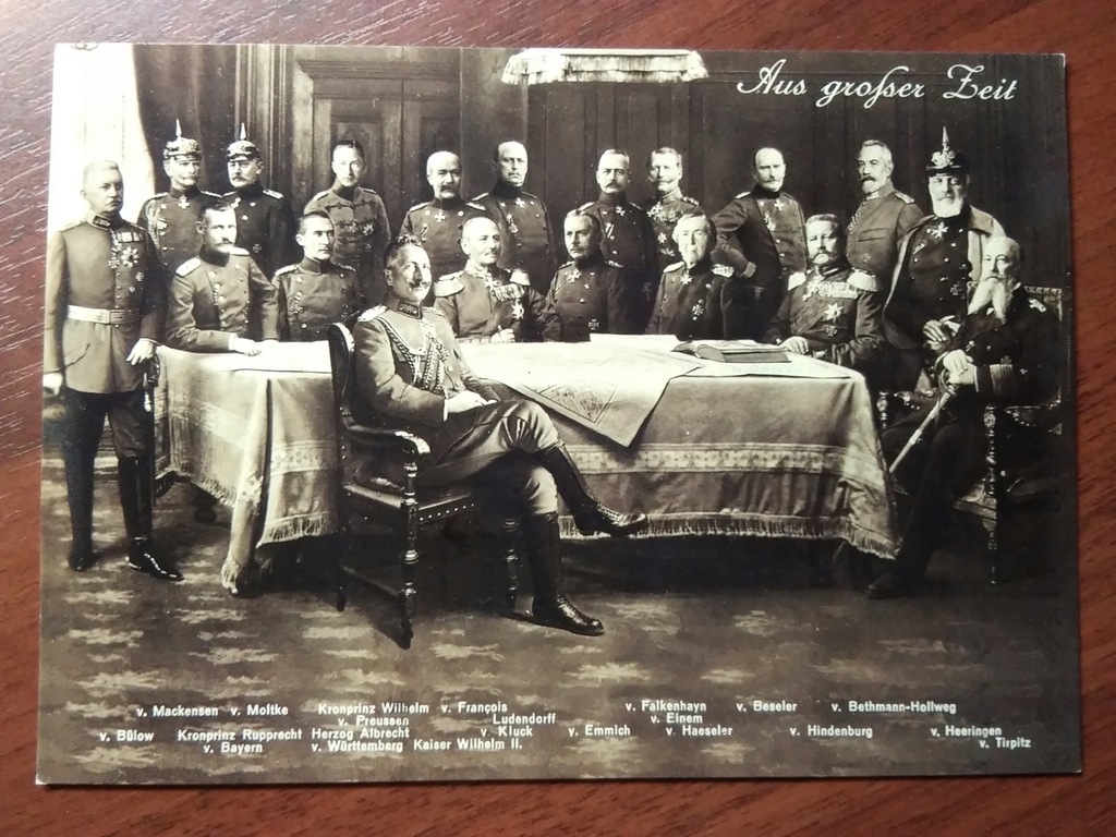 Armia Pruska dowódcy AUS GROSSER ZEIT Kaiser - 12719406491 - oficjalne ...