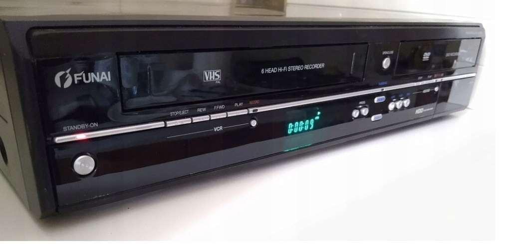 NAGRYWARKA VHS DVD HDD FUNAI TD6D 4413 DB HDD 320 GB MENU PL - 14694072545 - oficjalne archiwum ...