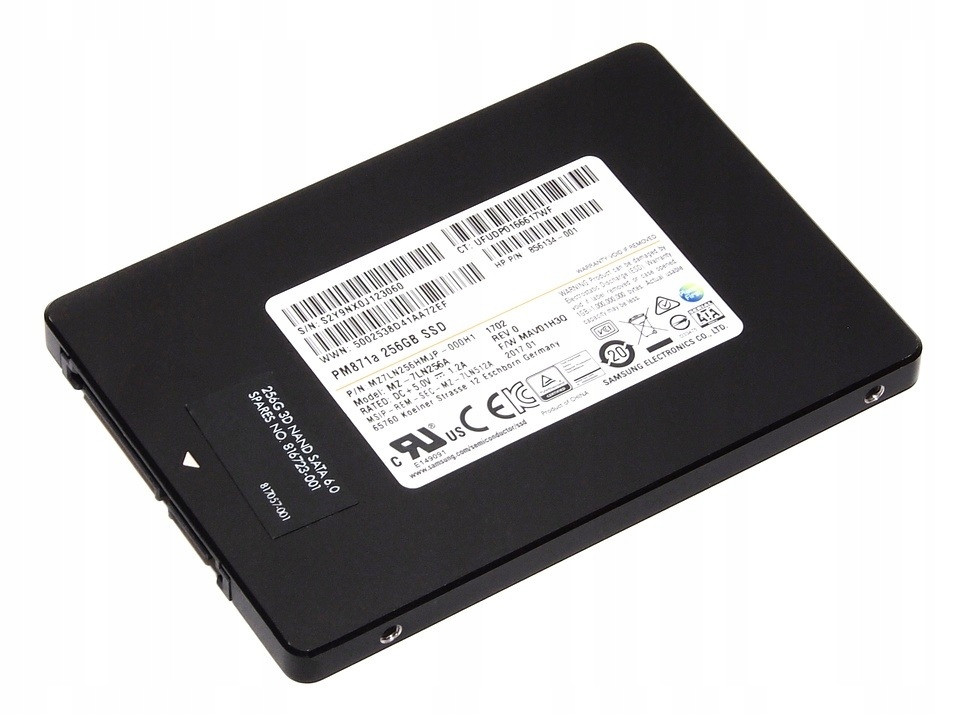 Dysk SSD Samsung PM871A 256GB 2,5" SATA III - 14857383566 - oficjalne archiwum Allegro