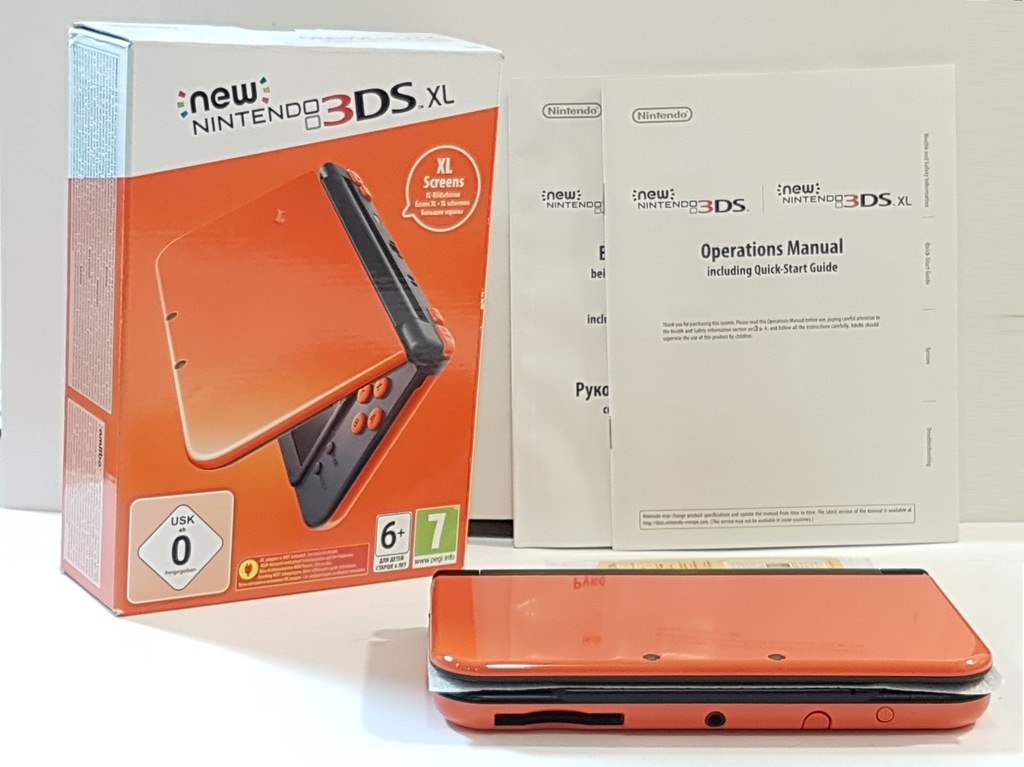 KONSOLA NEW NINTENDO 3DS XL ORANGE BLACK - 15149163281 - oficjalne ...
