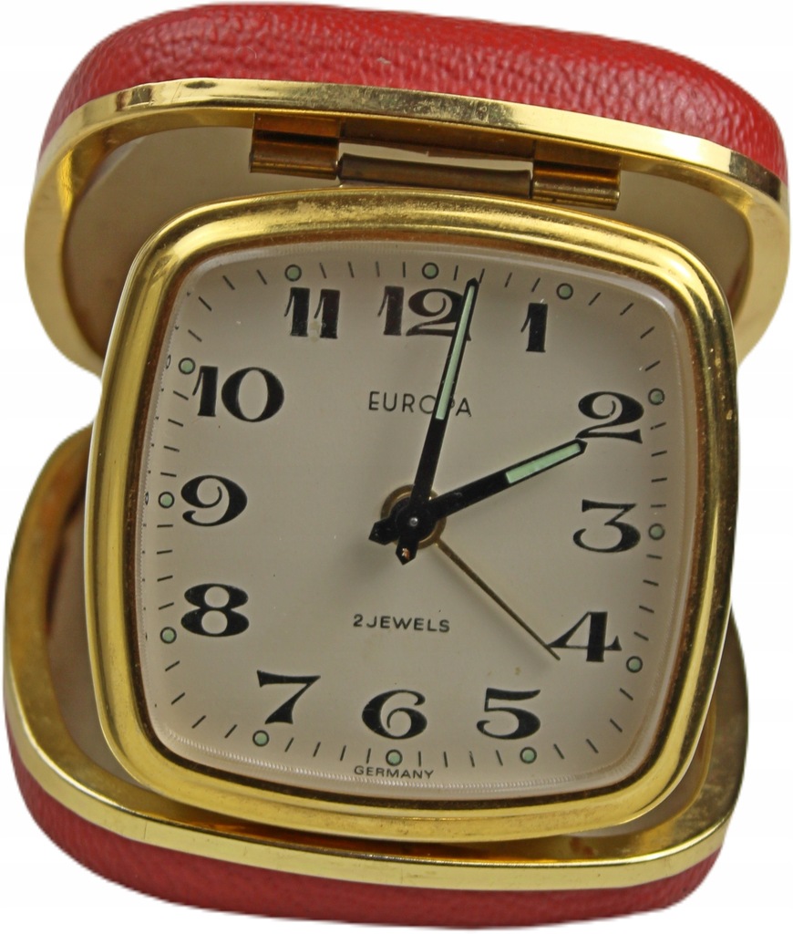 STARY PODRÓŻNY ZEGAREK BUDZIK EUROPA 21 Kam. - 13342483911 - oficjalne ...