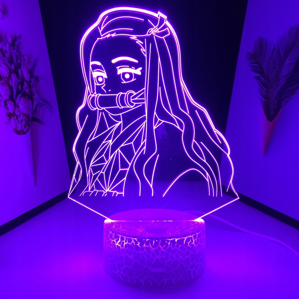 Nezuko Kamado rysunek Kimetsu nie Yaiba LED lampka - 12652867714 ...