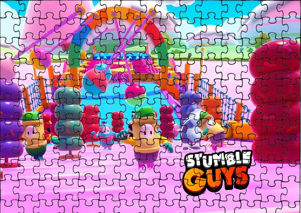 Puzzle układanka 120el : STUMBLE GUYS+PUDEŁKO - 13401489214 - oficjalne ...