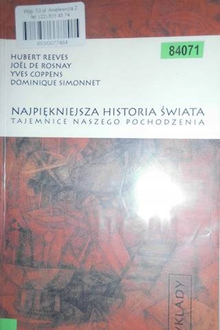 Najpiękniejsza historia świata. - H. Reeves - 13702654562 - oficjalne ...