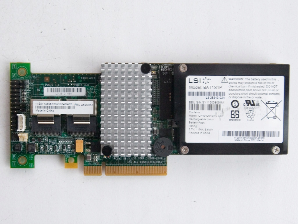 Kontroler LSI MegaRAID 6Gb/s SAS IBM L3-25121-56A - 11694010259 ...